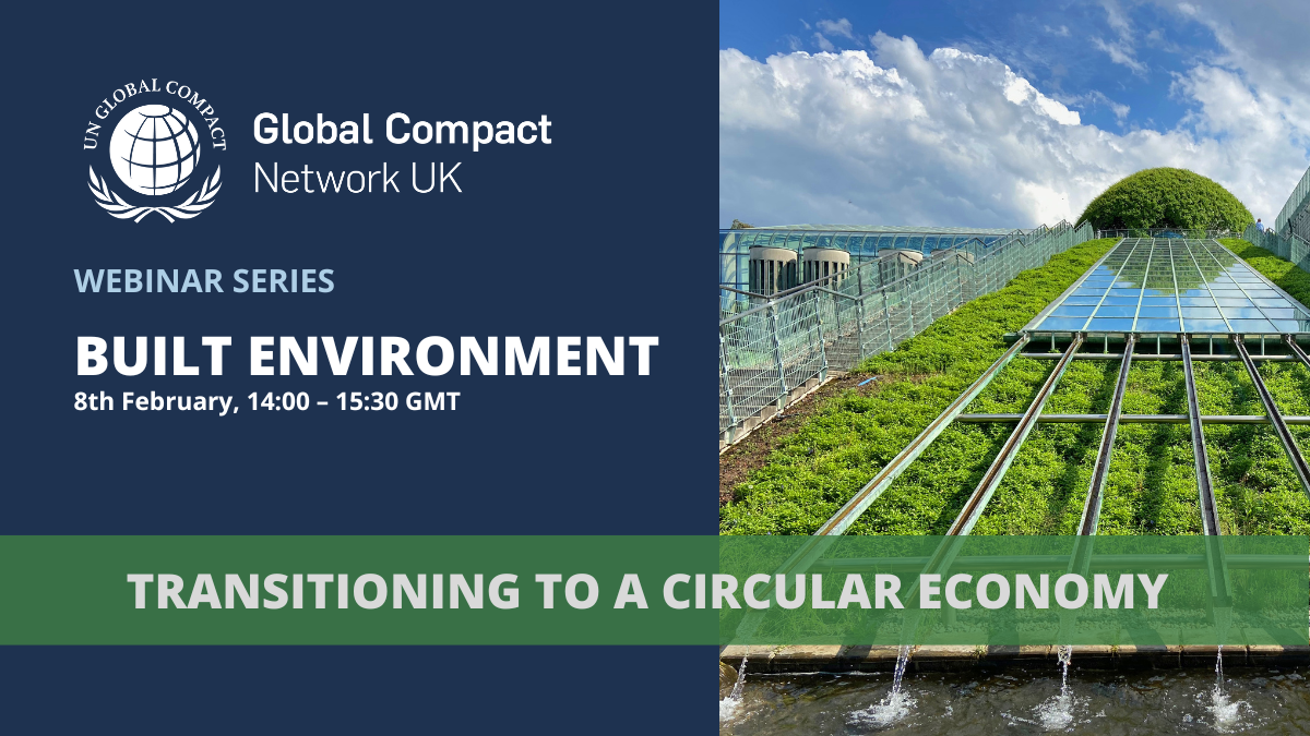 Transitioning to a Circular Economy - Built Environment - Global ...