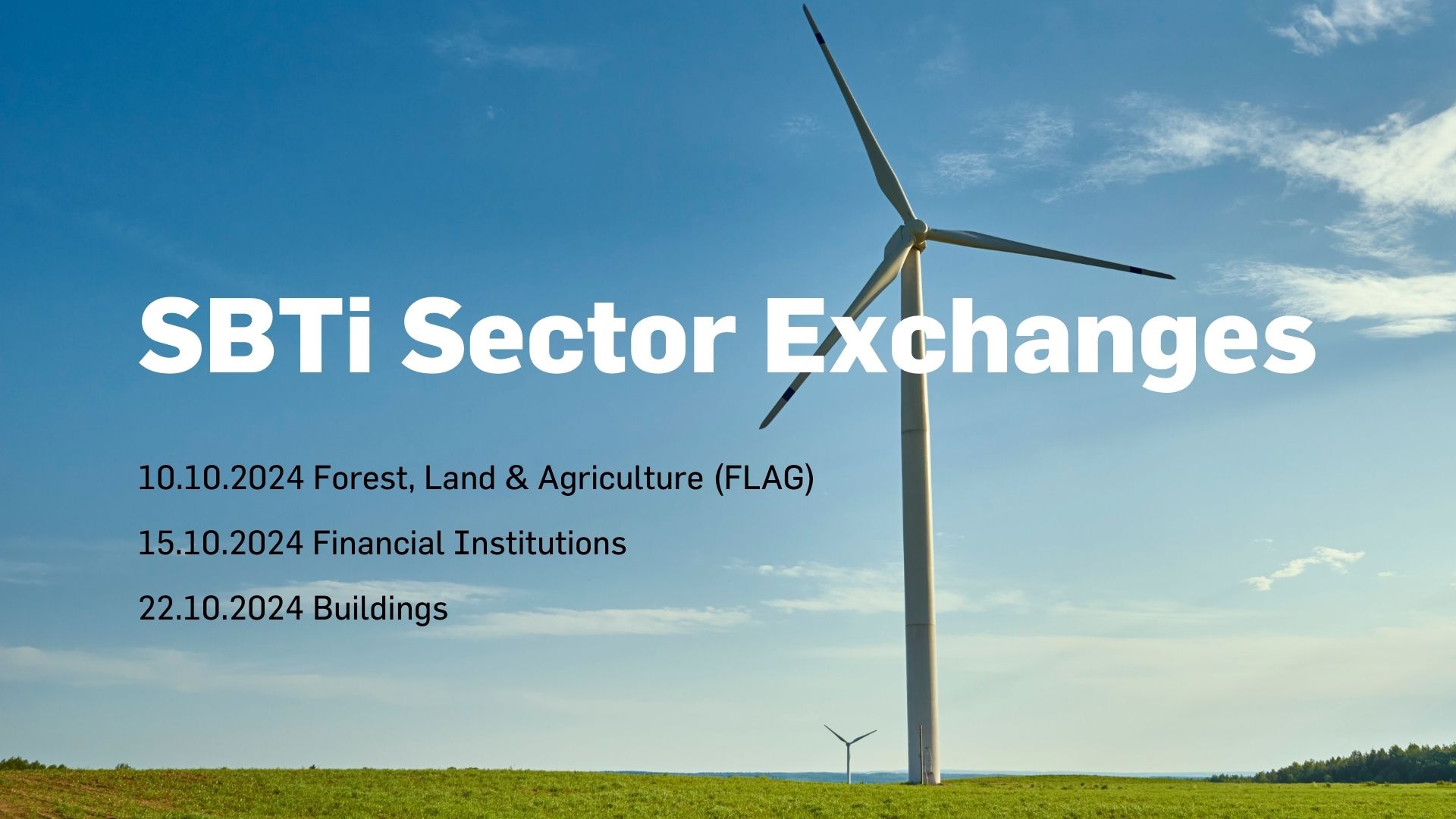 SBTi Sector Exchanges: Financial Institutions - Global Compact Network ...